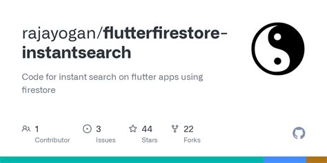 Github Rajayoganflutterfirestore Instantsearch Code For Instant