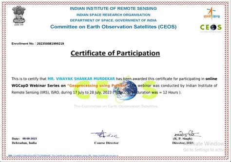 Vinayak Murdekar On Linkedin Geoprocessing Python Iirs Isro