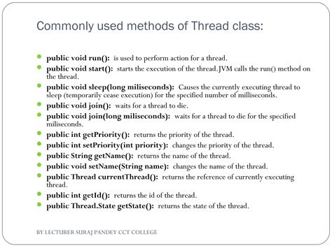Basic Of Multithreading In Java Ppt Programming Languages Computing