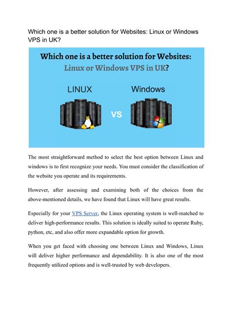 Ppt What Is The Difference Between Linux And Windows Vps Uk Powerpoint Presentation Id11671437