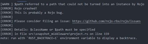 Path Referred To A Path That Could Not Be Turned Into An Instance By Rojo · Issue 397 · Rojo