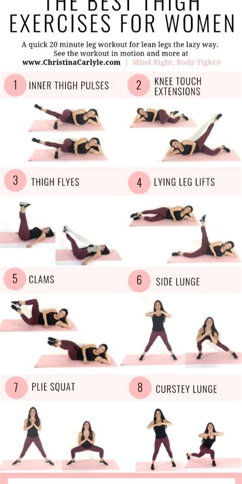 Best Thigh Exercises For Tight Toned Inner And Outer Thighs Artofit