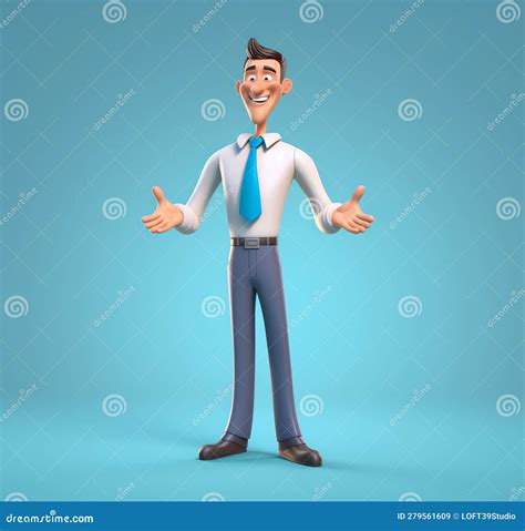 Generative Ai Smiling Businessman In Suit Stock Illustration Illustration Of Office Worker