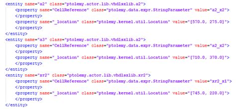 Definição da entity ator no XML Como resultado um arquivo de