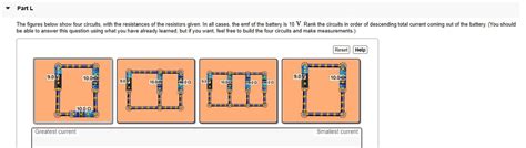 Pan L The Figures Below Show Four Circuits With The Resistances The