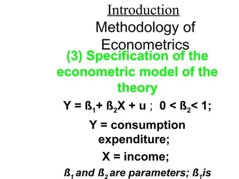 Basic Econometrics Lectues1 Ppt