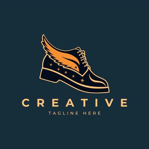 Blue Winged Shoe Logo