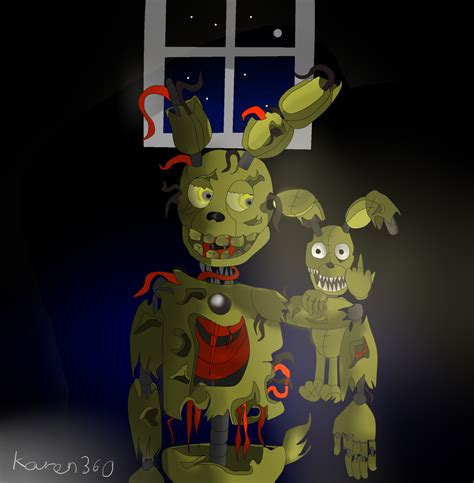 Springtrap And Plushtrap By Karen360 On Deviantart