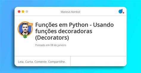 Funções Em Python Usando Funções Decoradoras Decorators