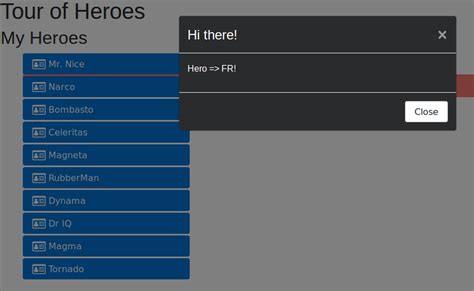 Twitter Bootstrap Modular Tour Of Heroes Angular 2 Stack Overflow