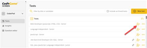 Candidate Management Coderpad Screen Docs