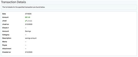 Knowledge Base Transaction History Tool ClearCheckbook