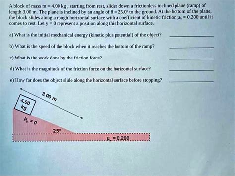 Solved Can Someone Show Me How To Solve This A Block Of Mass M 400 Kg Starting From Rest