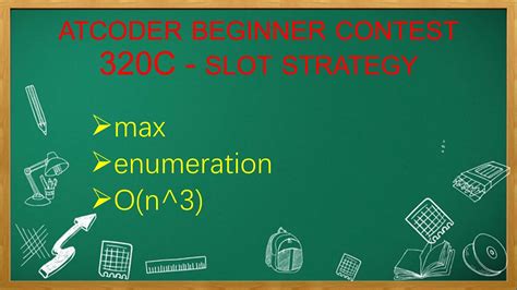 Atcoder Beginner Contest 320c Explain Youtube