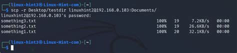 how to use the scp secure copy command to transfer files linux