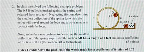 Solved In Class We Solved The Following Example Problem Chegg