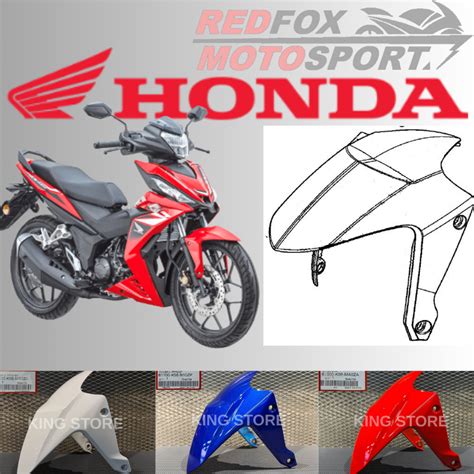 100 Original Bsh Honda Rs150 Front Fender Oe 0015 Shopee Malaysia