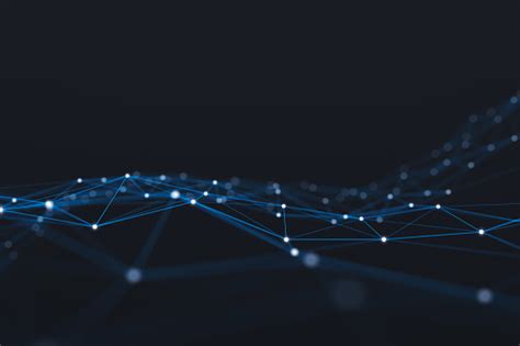 추상 입자 배경입니다 난 장판 네트워크입니다 미래 총 배열 큰 데이터를 3d 렌더링 로봇에 대한 스톡 사진 및 기타 이미지