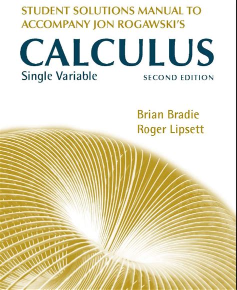 Single Variable Calculus Student Solutions Manual Nd Edition PDFGRIP