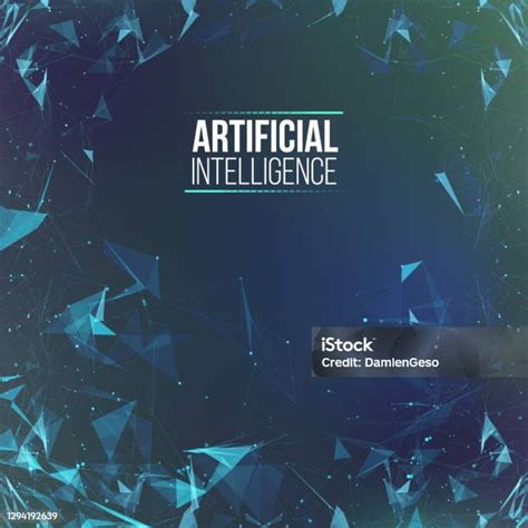 배경 3d 그리드 Ai 기술 와이어 네트워크 미래 와이어 프레임 인공 지능 사이버 보안 배경 벡터 일러스트레이션