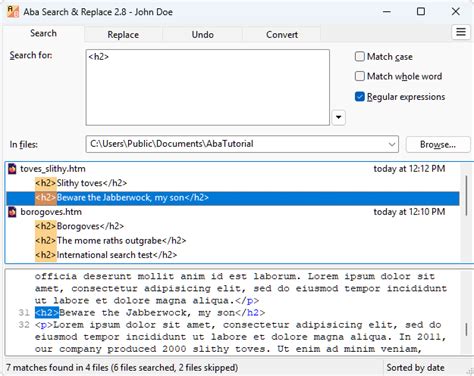 Replace Only The Nth Match — Aba Search And Replace