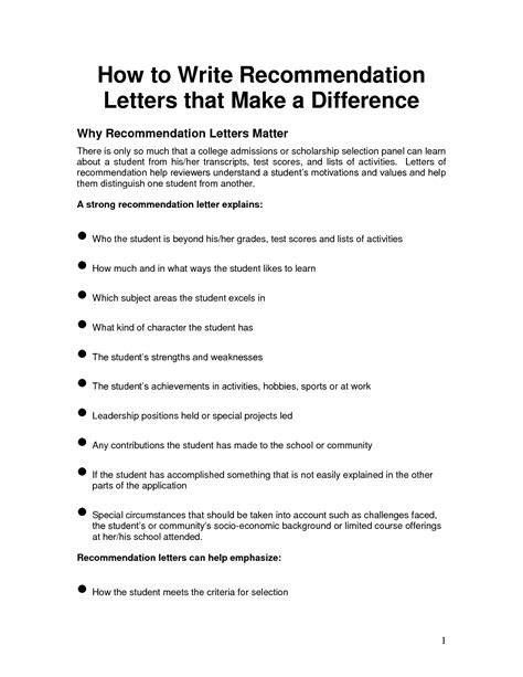 Resume Template For Letter Of Recommendation ~ Resume Letter