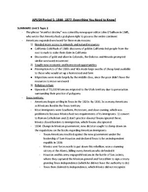 Unit CQ AP US HISTORY PREP AP U History Scoring Guide Unit Progress Check MCQ Copyright