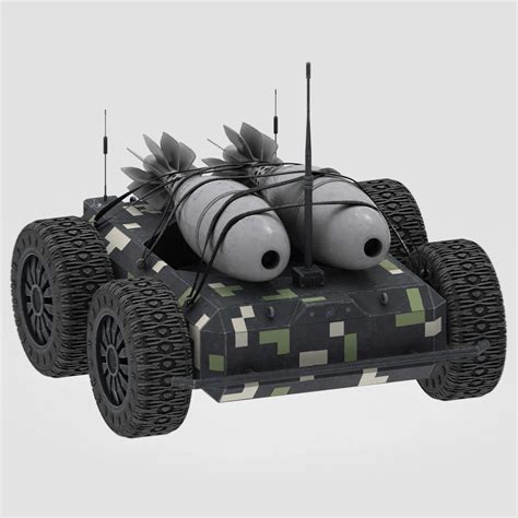 Ratel S Anti Tank Drone With Mortar Rounds 3d Model By Sanchiesp