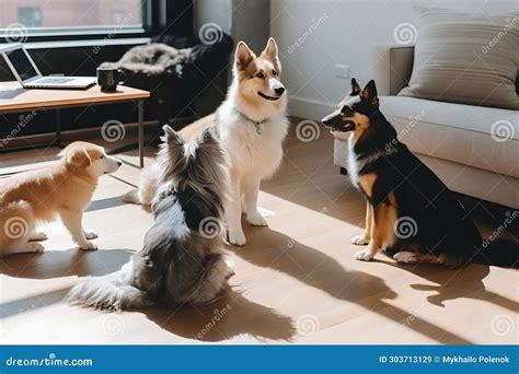 Many Different Breeds Of Dogs Neural Network Ai Generated Stock Image Image Of Funny Network