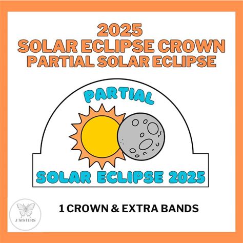 2025 Partial Solar Eclipse Craft Hat For Partial Solar Eclipse Crown Headband