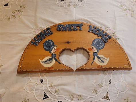 빈티지 나무 간판 홈 스윗 홈 엔틱 헬로마켓