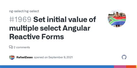 Set Initial Value Of Multiple Select Angular Reactive Forms · Issue 1969 · Ng Selectng Select