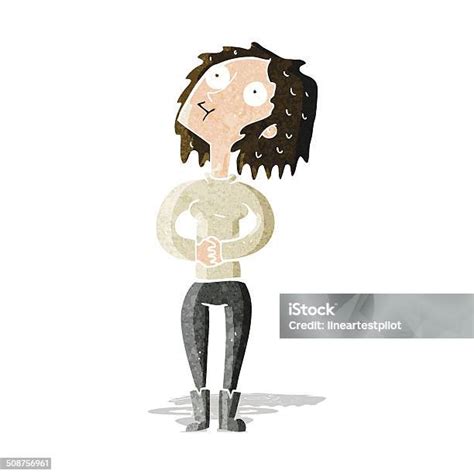 말풍선이 있는 여자 루킹 위로 귀여운에 대한 스톡 벡터 아트 및 기타 이미지 귀여운 그리기 기이함 Istock