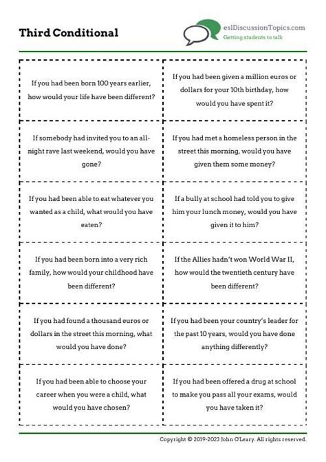 Third Conditional Grammar Based Questions In 2025 Conditionals Grammar English Lessons