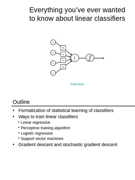 everything you ve ever wanted to know about linear classifiers pdf