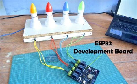 Esp32 Web Server Based Home Automation Circuit Diagram And Programming