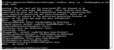 Webservice Jax Ws Example Use Wsgen Thái Hoàng Hải Nothing Is