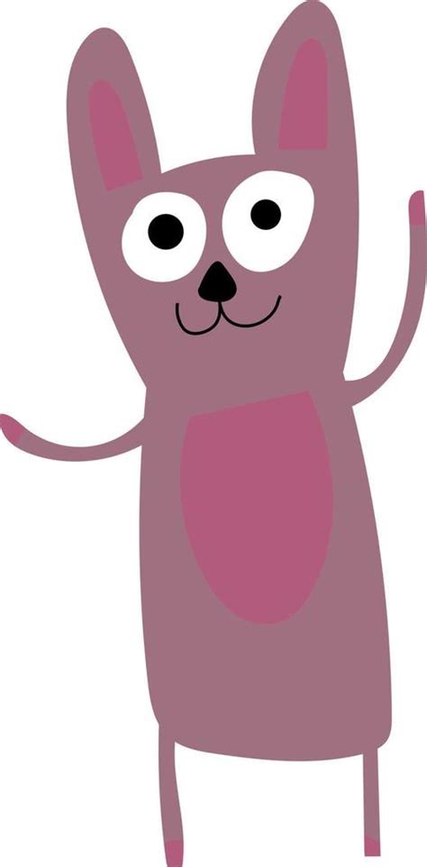 Pink Bunny Illustration Vector On White Background 13752446 Vector