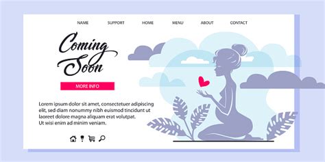 웹 페이지 플랫 스타일의 임신 계획 템플릿 추상적인 색 배경에 심장을 가진 임신한 젊은 여성의 실루엣 에 대한 스톡 벡터 아트 및 기타 이미지 Istock