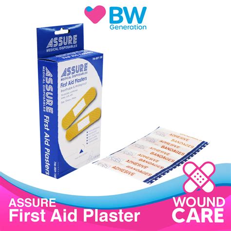 Assure First Aid Plaster 100 Pcbox By Bw Generation Exp20 11