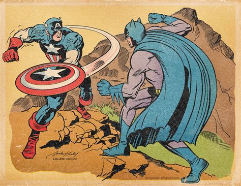 Kerry Callens Blog Captain America Vs Batman By Jack Kirby