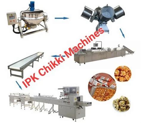 Automatic Chikki Cutting Machine Ipk Peanut Chikki Processing Plant