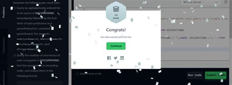 purushotham krishna on linkedin hackerrank sql databases