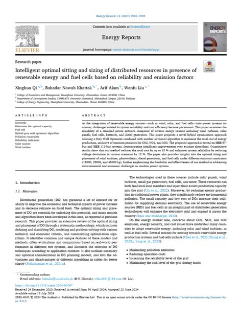 Intelligent Optimal Sitting And Sizing Of Distributed Resources In