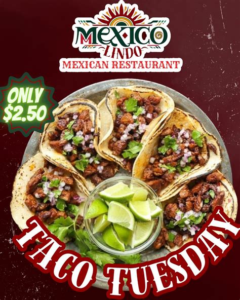 🌮 Taco Tuesday At Mexico Lindo 🌮 México Lindo Lapeer Facebook