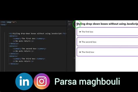 Parsa Maghbouli On Linkedin Frontend Webdesign Html Css