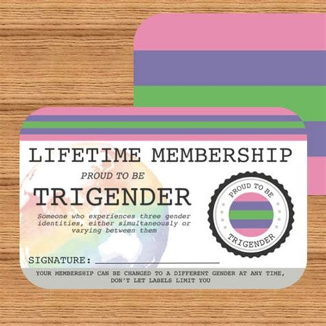Lgbt Lifetime Membership Cards Etsy