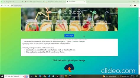 fruit classification and health checker using flask framework python projects youtube