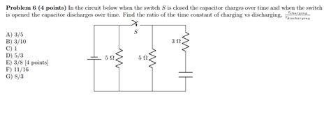 Solved Problem Points In The Circuit Below When The Chegg Com