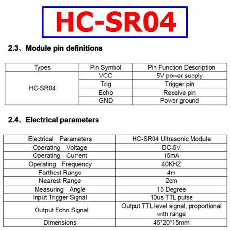 All About HC SR04 Ultrasonic Sensor Datasheet Specs Working Principle And More